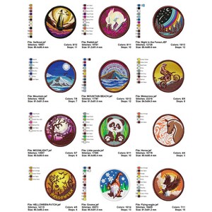 Embroidery Round Patch Collection, Patch Embroidery Designs for Uniform ...