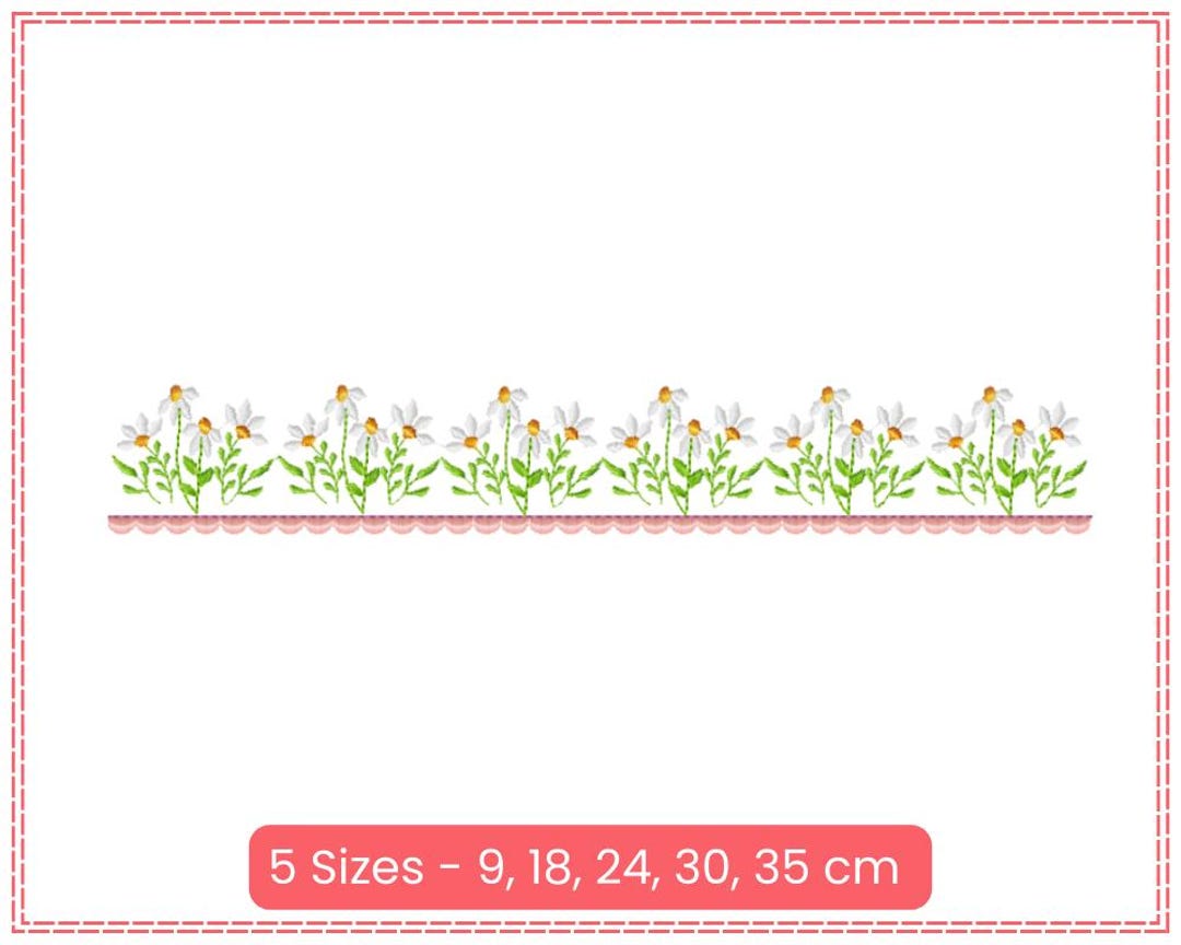 Beautiful Border Design Features Floral Motifs That Flow Gracefully ...