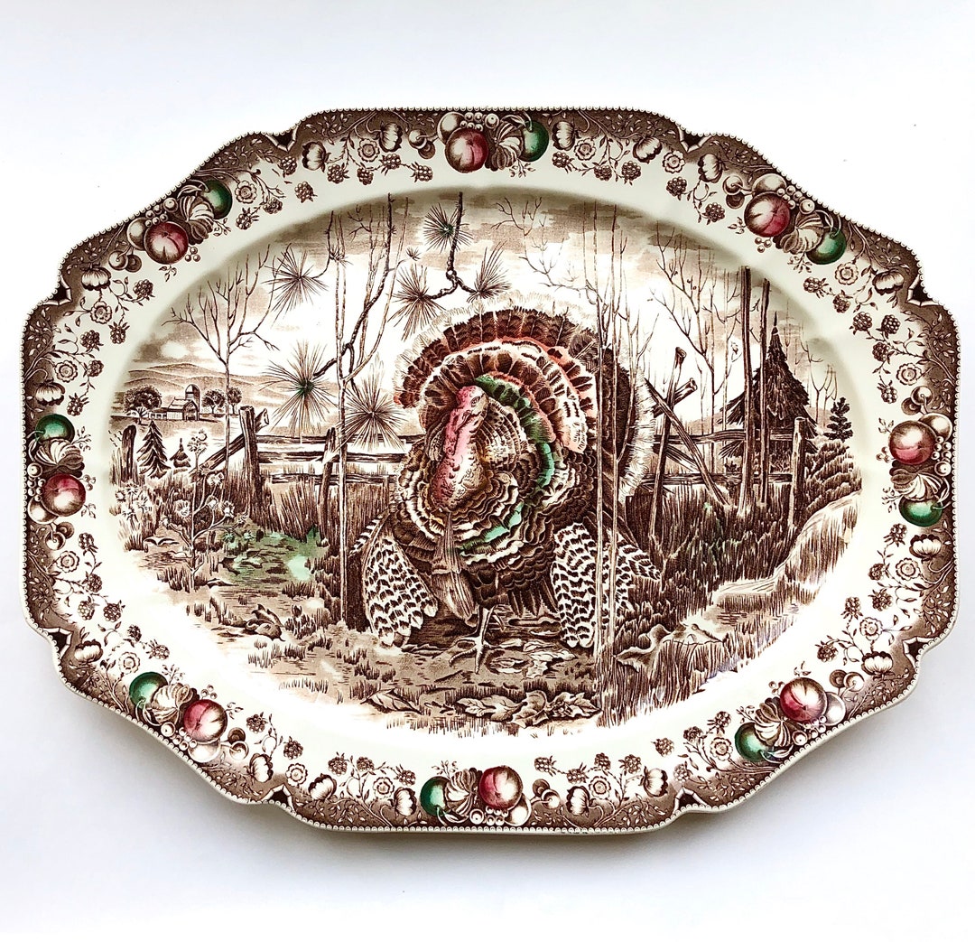 Extra Large Vintage Turkey Platter. Johnson Bros (old Mark ...