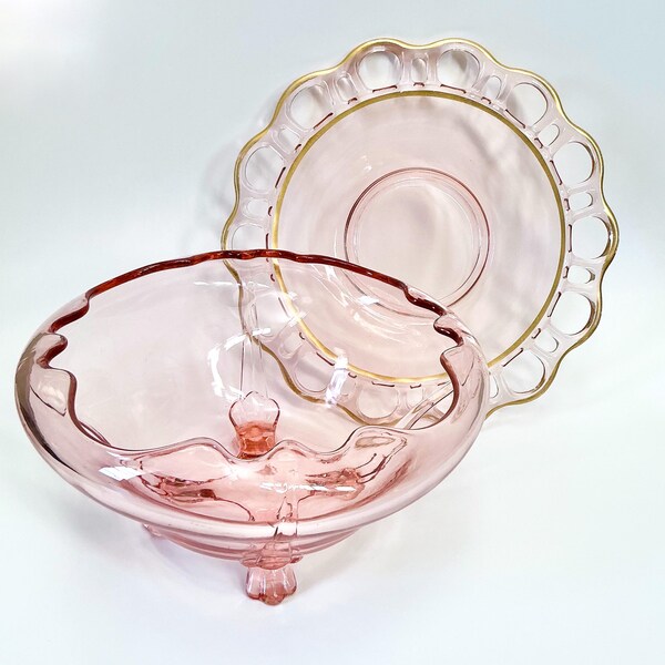 Pink Glassware - Etsy