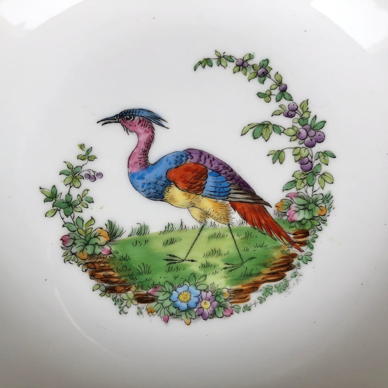 Spode Exotic Bird / Peacock / Pheasant Rim Soup Bowl. Rare Collectible ...