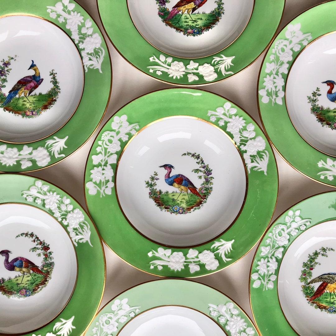 Spode Exotic Bird / Peacock / Pheasant Rim Soup Bowl. Rare Collectible ...