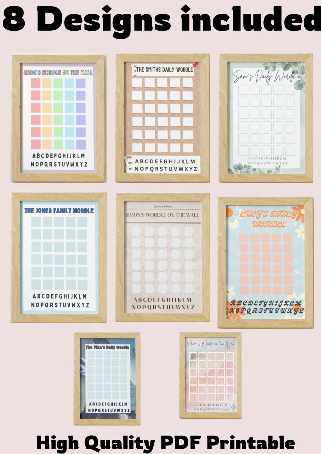 Personalised Wordle on the Wall PDF Downloadable - Etsy