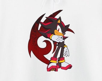 Shadow the Hedgehog Minimal Hoodie Sweatshirt Sonic Sega Fan Gift for ...