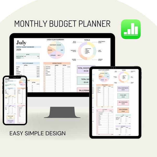 Apple Sheets Budget - Etsy