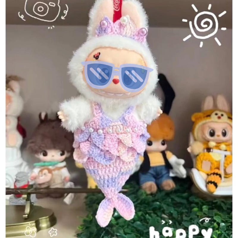 Labubu Purple Clothing - Etsy