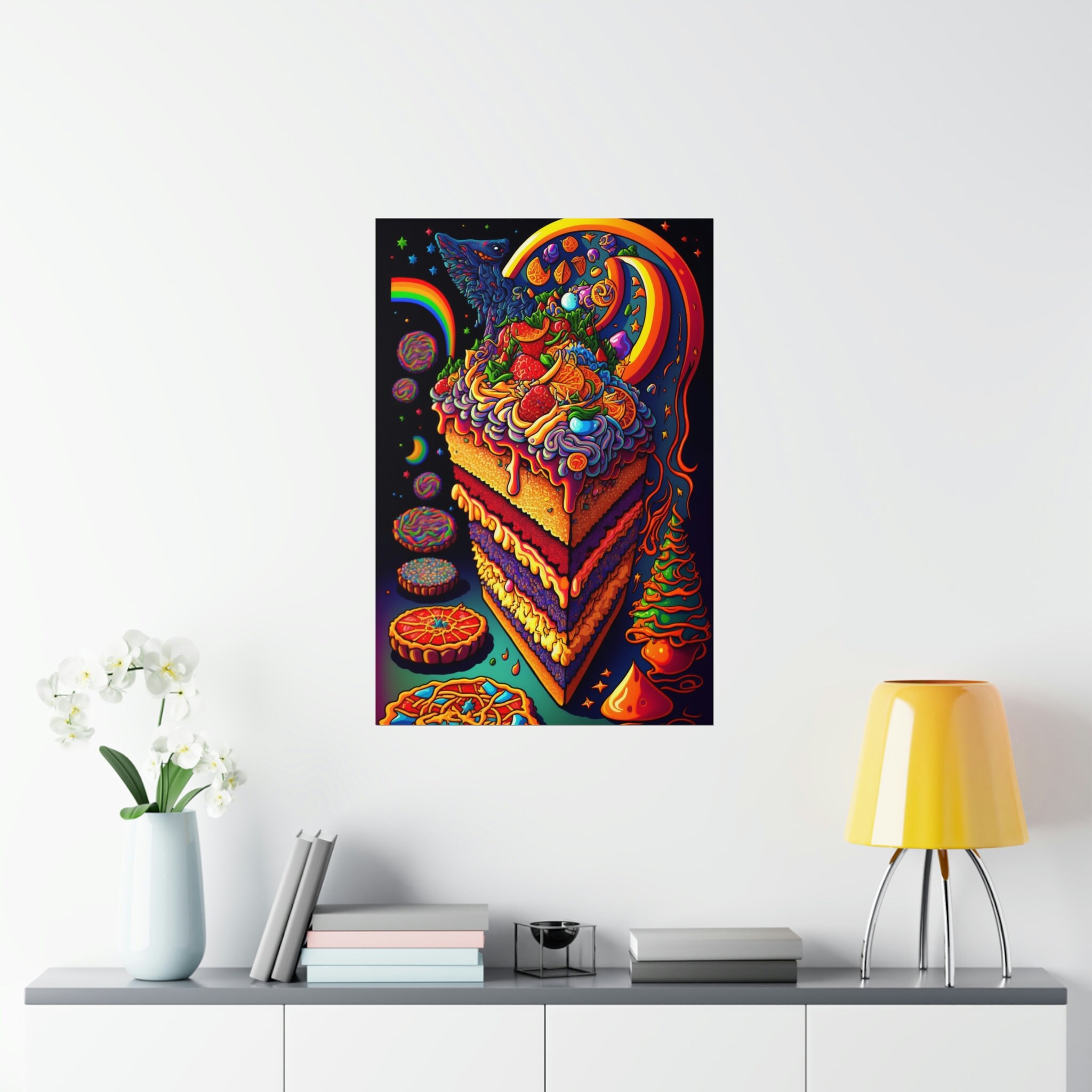 Trippy Poster Psychedelic Lsd Trip Cool Blacklight Poster Lsd ...