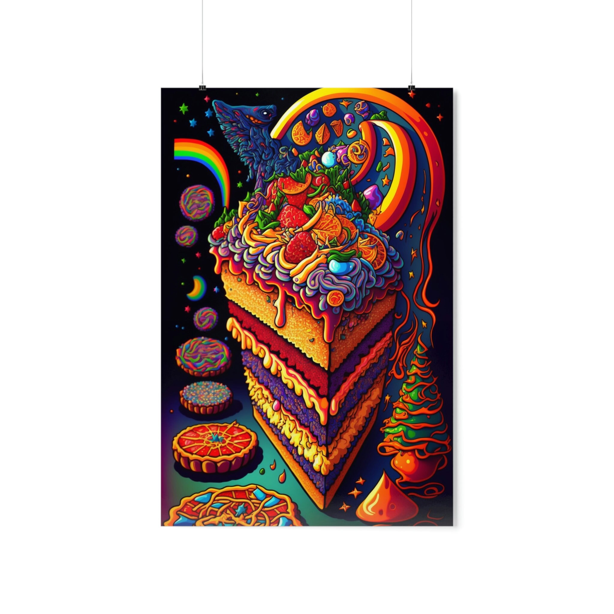 Trippy Poster Psychedelic Lsd Trip Cool Blacklight Poster Lsd ...