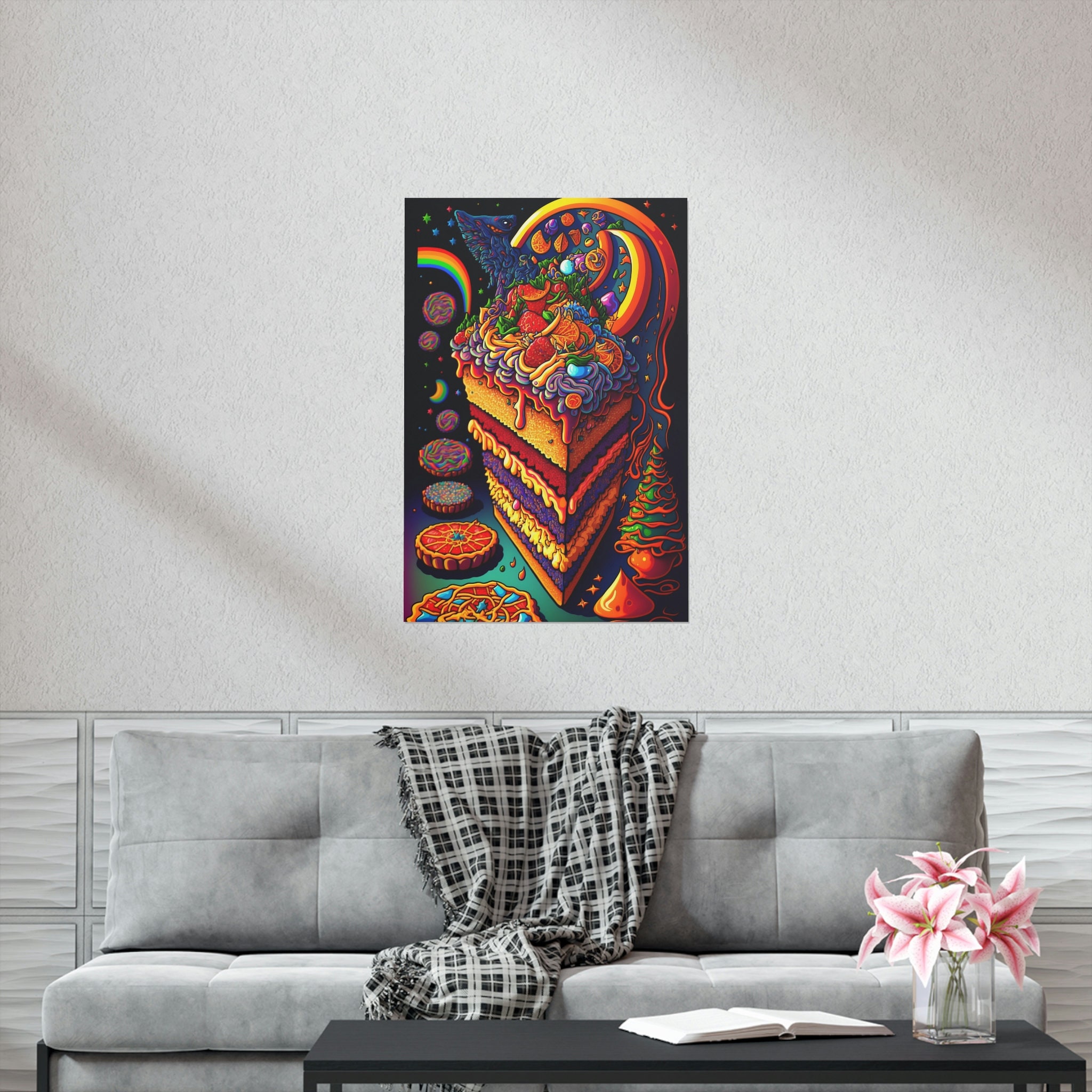 Trippy Poster Psychedelic Lsd Trip Cool Blacklight Poster Lsd ...