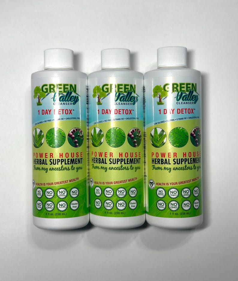 1 Day Colon Cleanse: Green Valley Vegan Cleanser - Etsy