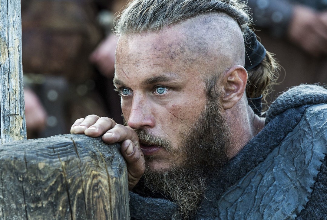 Viking Painting • Ragnar Lodbrok Focus • Canvas Print | Wall Decoration ...
