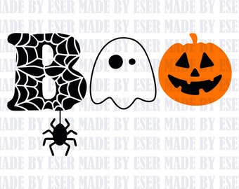 Cute Boo, Spooky Boo, Cute Boo Svg, Boo Ghost Svg, Boo Halloween Svg ...