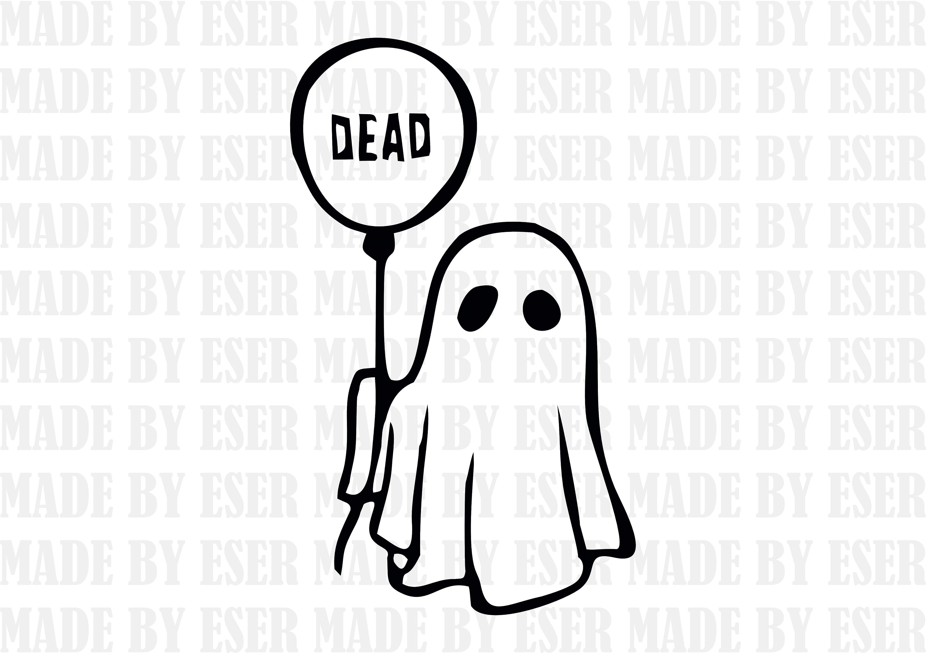 Ghost Holding a Balloon Svg, Ghost Clipart, Ghost Svg Cut Files for ...
