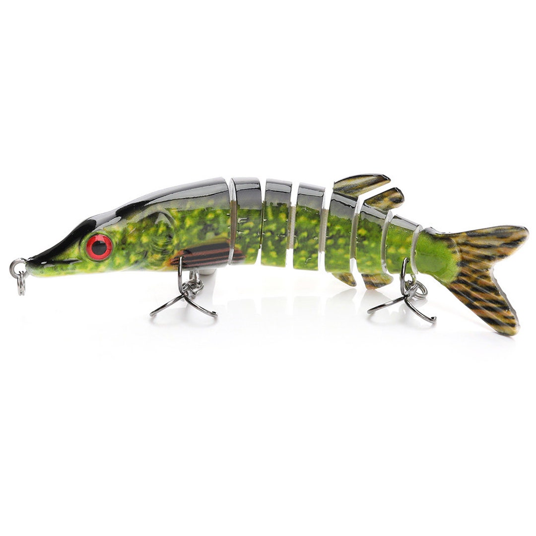 Muskie Fishing Lure 8 Segment Realistic Multi-jointed Slow - Etsy