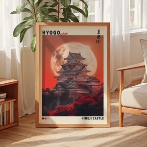 Japanese Temple Art Print, Japanese Wall Art, Japandi Wall Art, Japandi ...