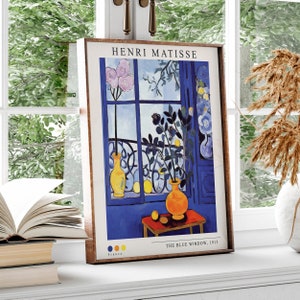 Matisse Wall Art, the Blue Window Painting, Henri Matisse Print ...