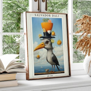 Dali Print, Salvador Dali, Dali Poster, Just a Bird, Surrealist Art ...