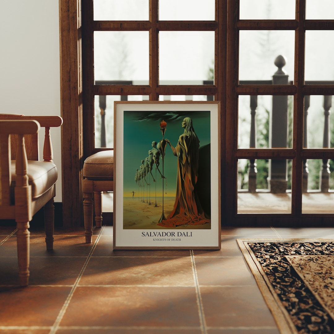 Salvador Dali Knights of Death Poster, Dali Wall Art, Digital Download ...