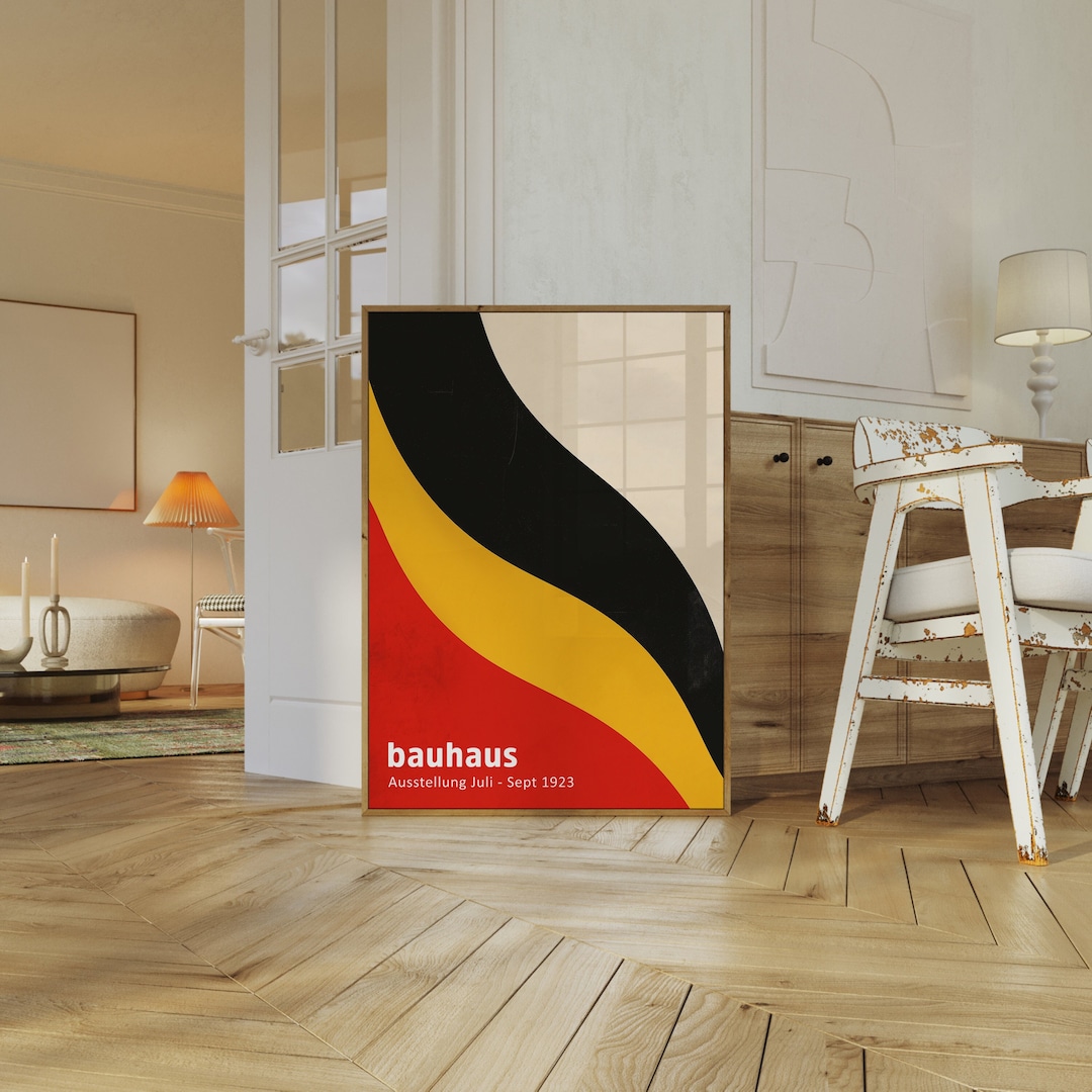 Mid Century Modern Bauhaus Print, Digital Download, Bauhaus Poster ...