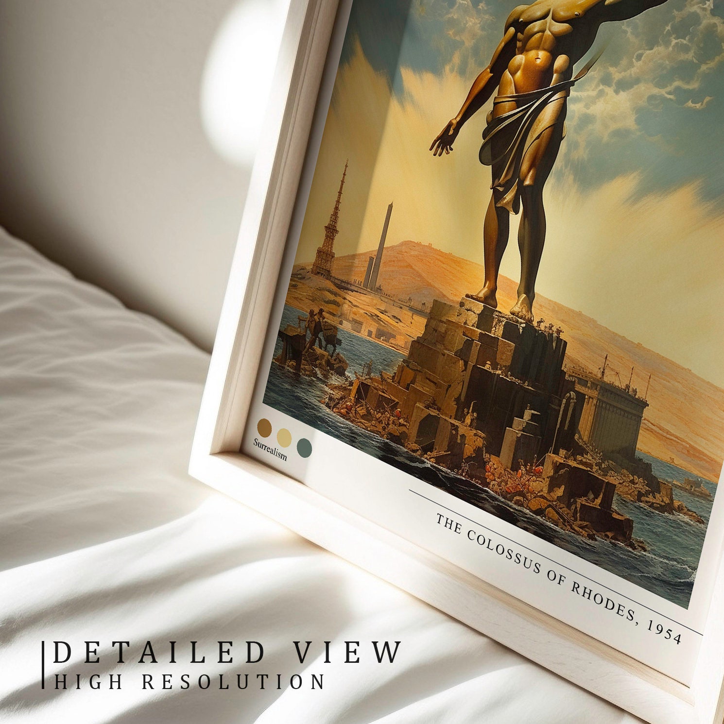 Salvador Dali, the Colossus of Rhodes, Salvador Dali Print, Dada ...