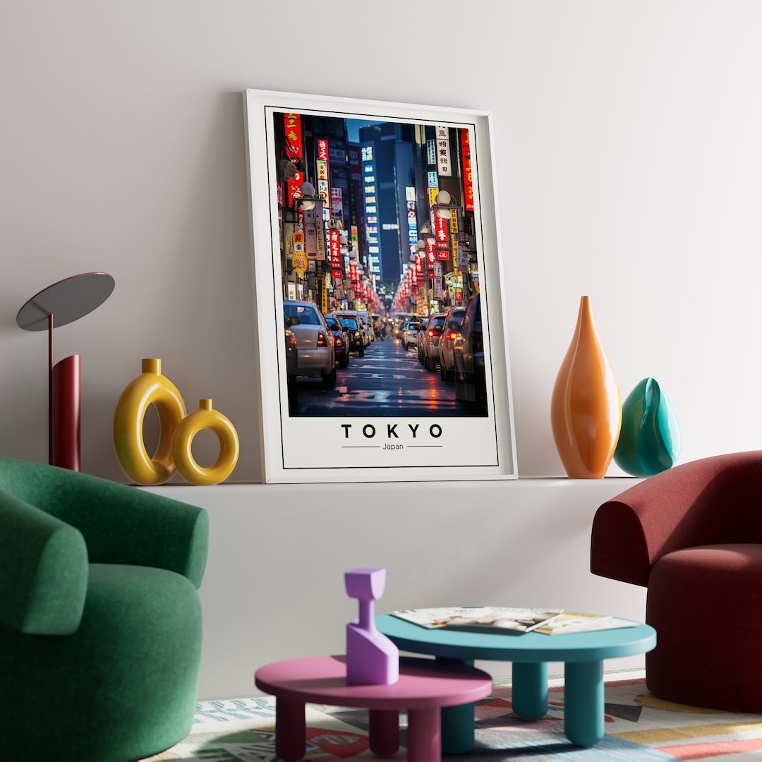 Tokyo Print, Tokyo Poster, Tokyo Wall Art, Japanese Poster, Tokyo Map ...