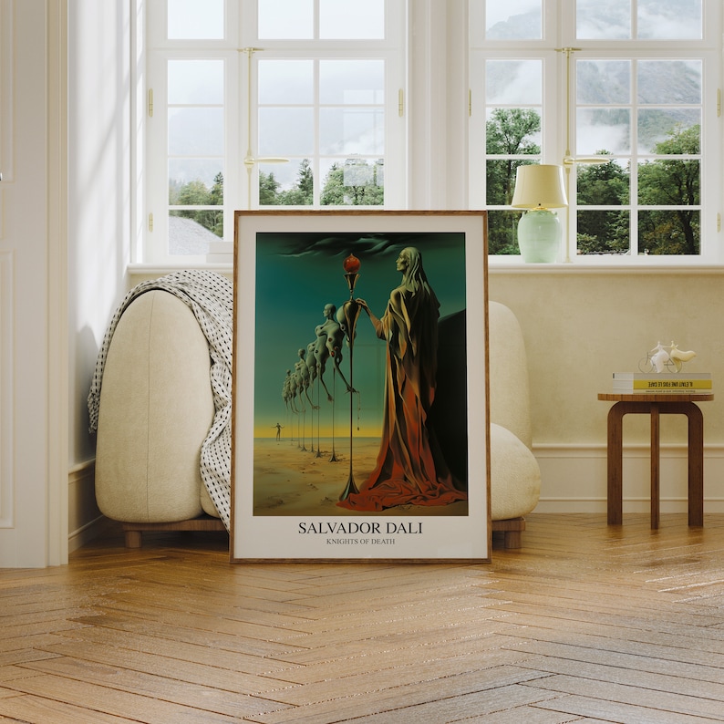 Salvador Dali Knights of Death Poster, Dali Wall Art, Digital Download ...