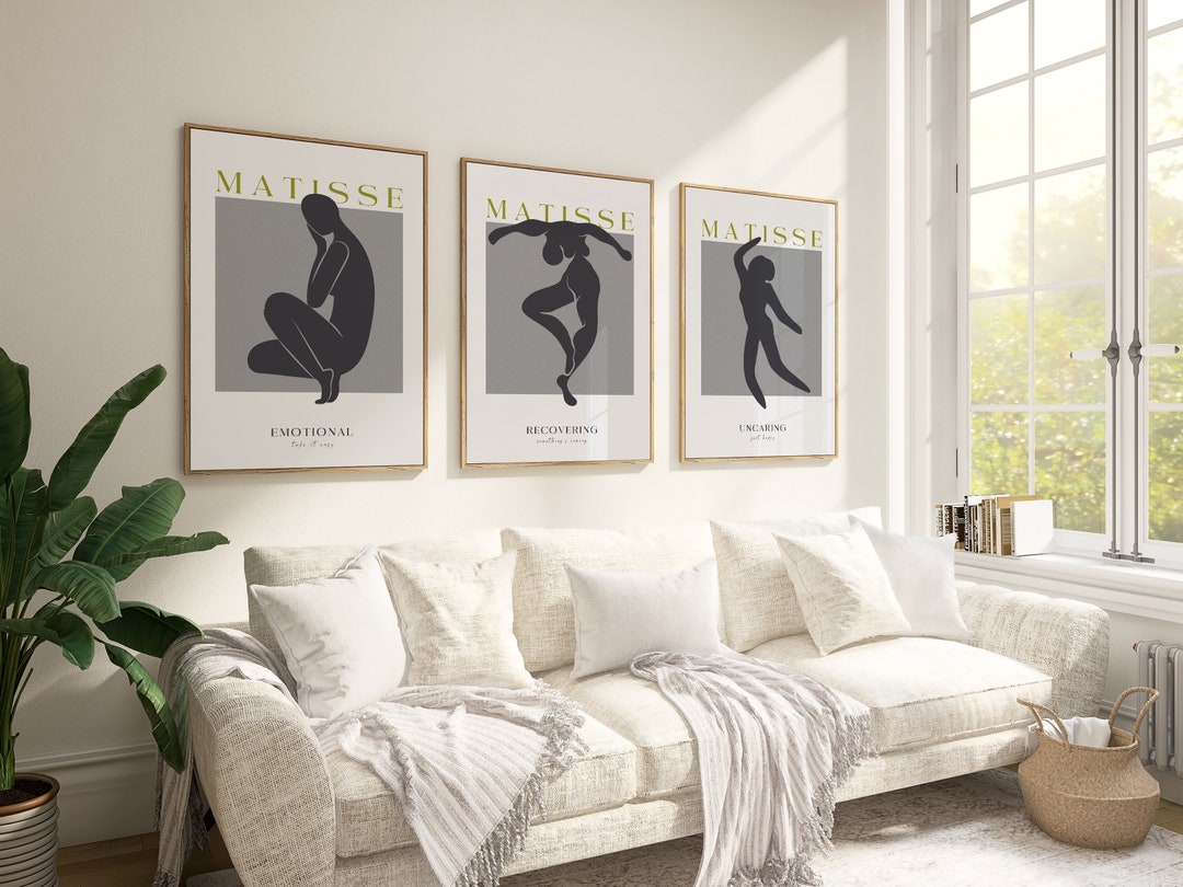 Printable Matisse Art Set of 3 Prints, Digital Download Henri Matisse ...