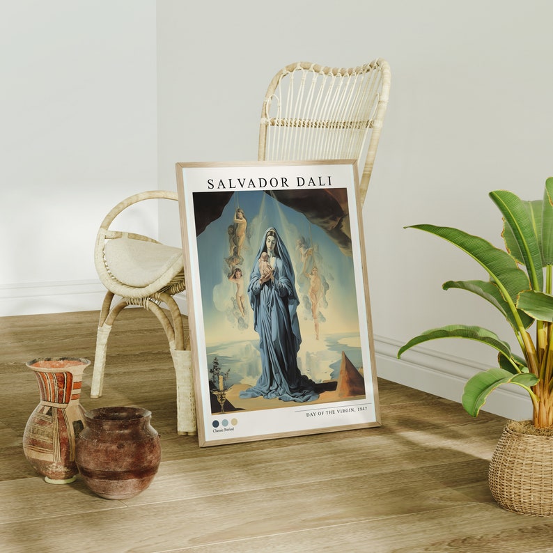 Salvador Dali, Day of the Virgin Painting, Digital Download, Famous ...