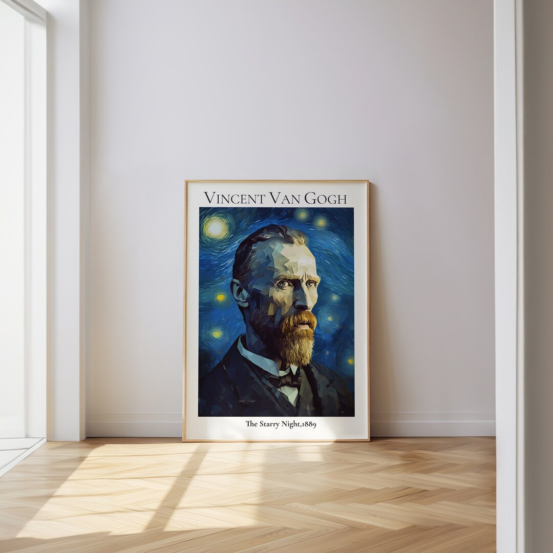 Van Gogh Print, Starry Night, Bar Cart Decor, Van Gogh, Van Gogh Poster ...