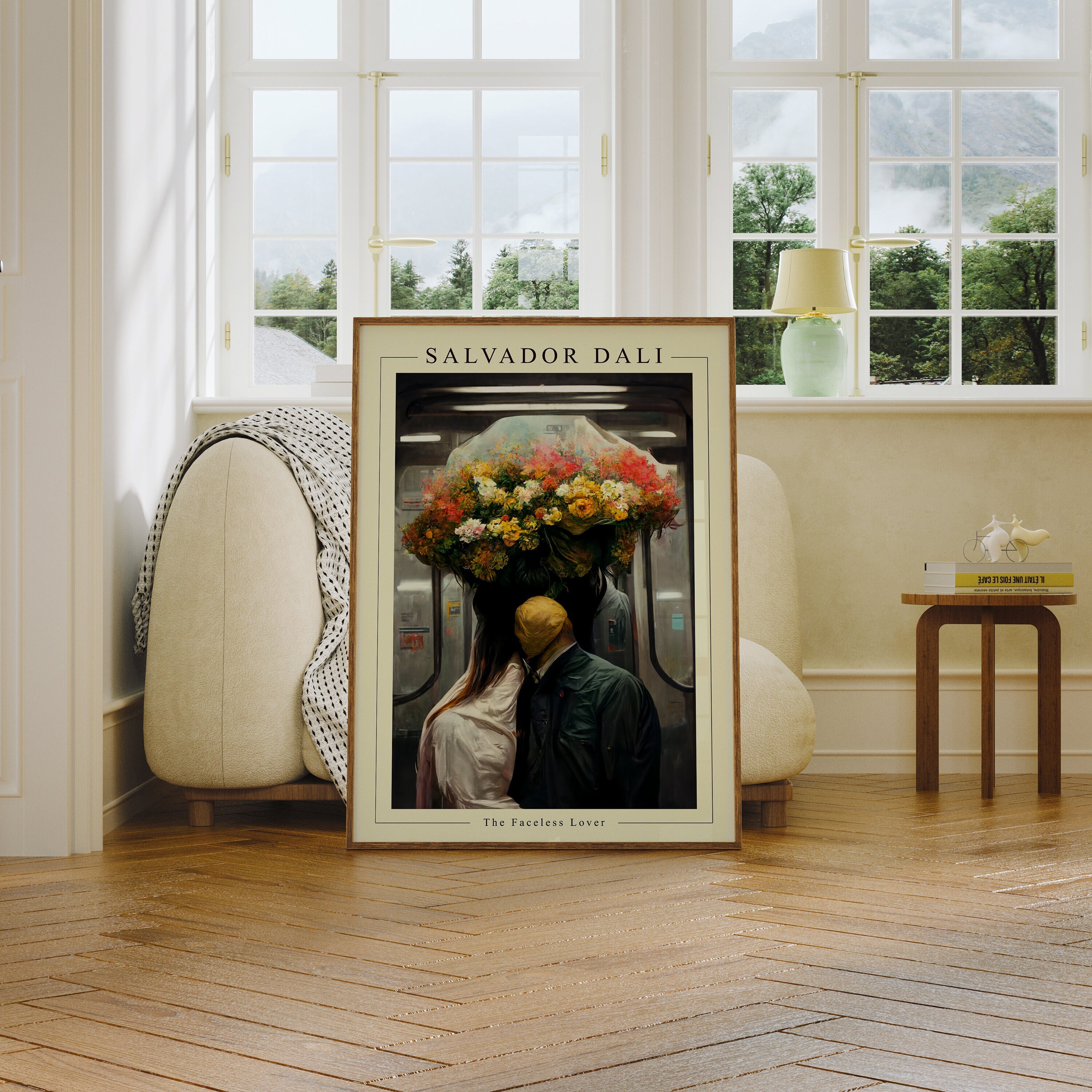 Salvador Dali the Faceless Love Poster, Digital Prints, Dali Wall Art ...
