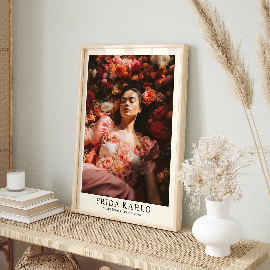 Frida Kahlo Frida Khalo Flowers Digital Download Frida - Etsy