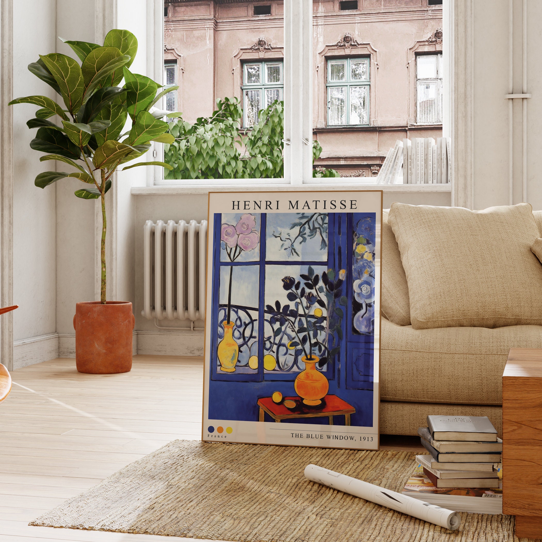 Matisse Wall Art, the Blue Window Painting, Henri Matisse Print ...