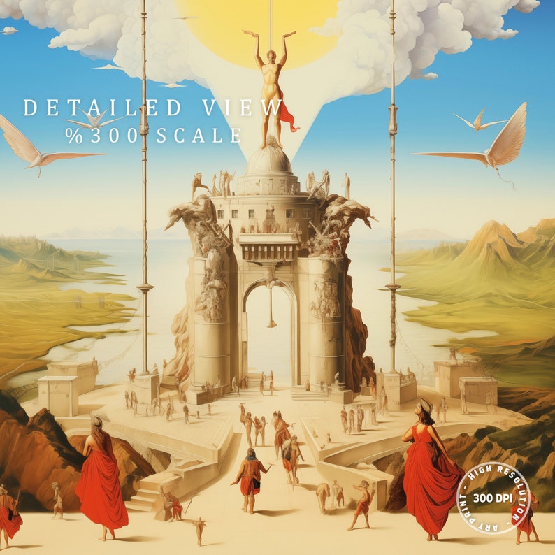 Salvador Dali Exhibition Poster, Digital Download, Surreal Print of ...