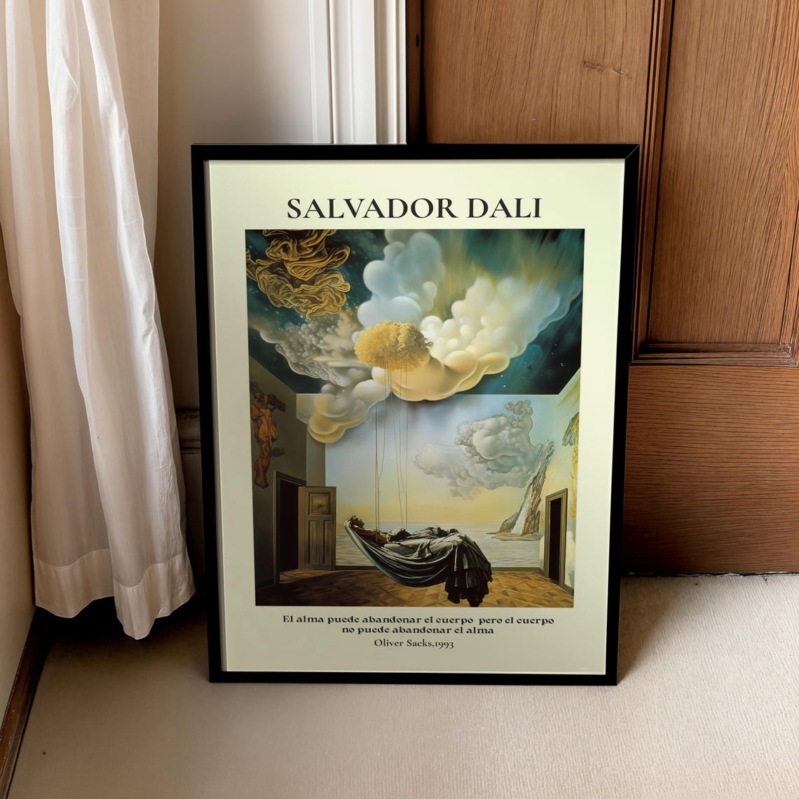 Surreal Salvador Dali Inspired Art Print, Astral Projection Wall Art ...