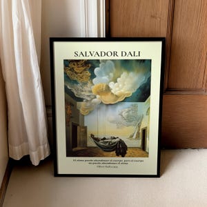 Surreal Salvador Dali Inspired Art Print, Astral Projection Wall Art ...