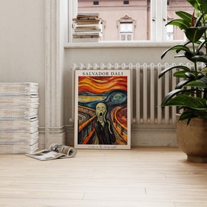 Salvador Dali the Scream Poster, Famous Artist Prints, Salvador Dali ...