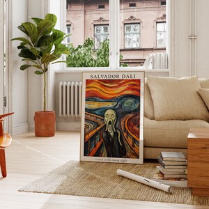 Salvador Dali the Scream Poster, Famous Artist Prints, Salvador Dali ...