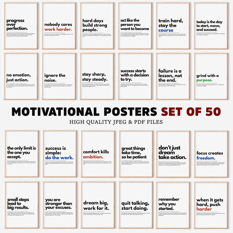 Motivational Posters - Etsy