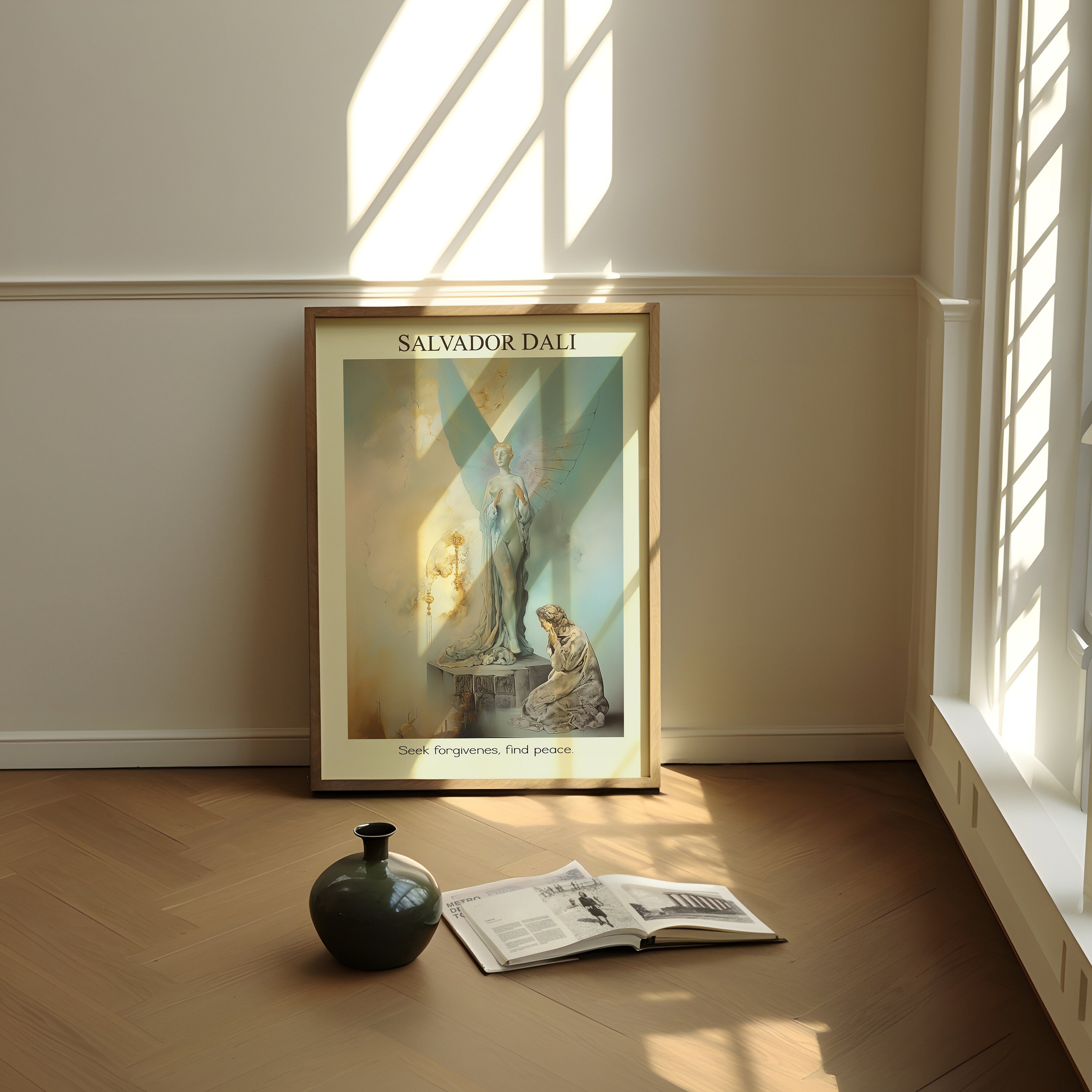 Salvador Dali Find Peace Salvador Dali Print Dada - Etsy