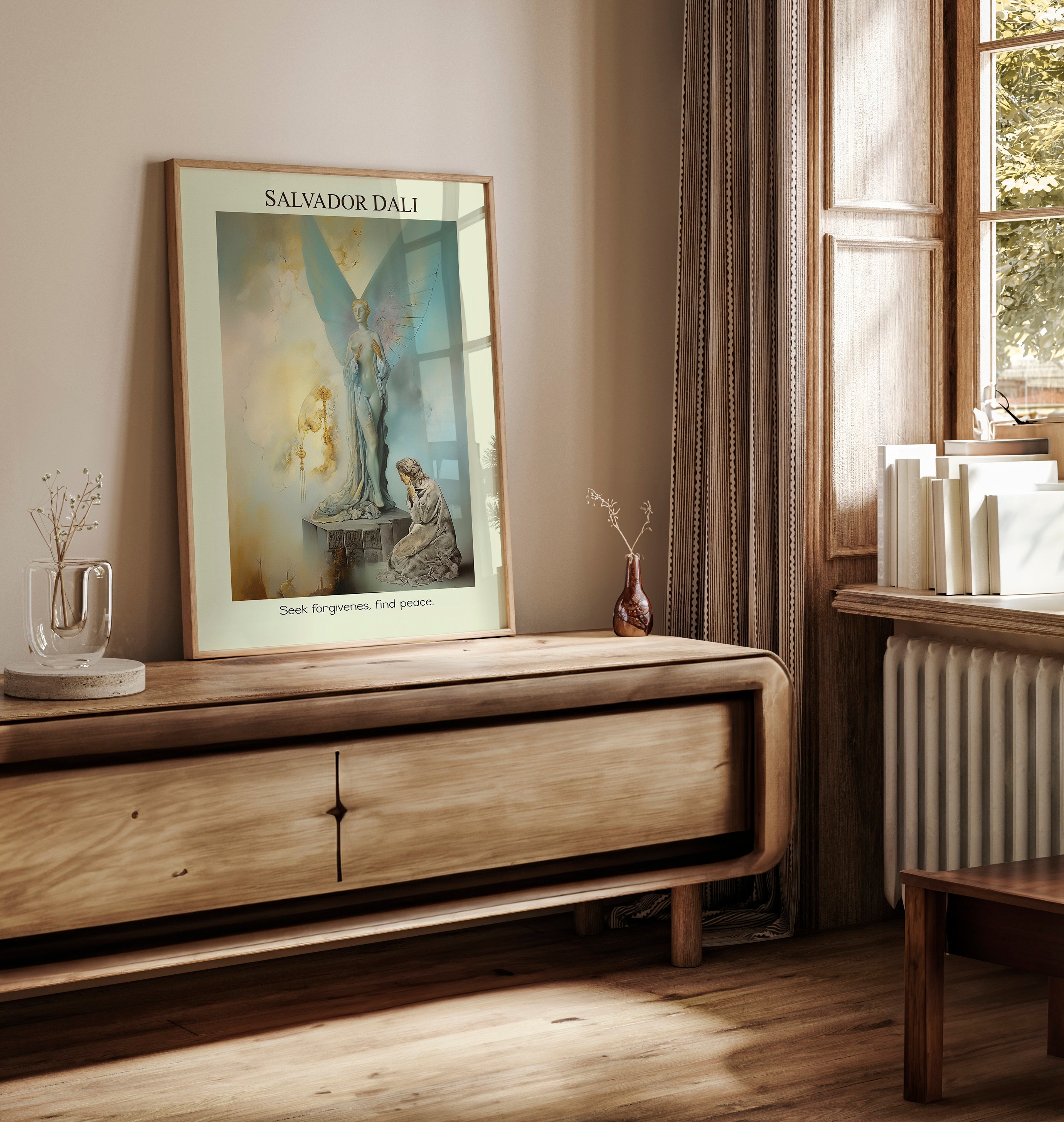 Salvador Dali Find Peace Salvador Dali Print Dada - Etsy