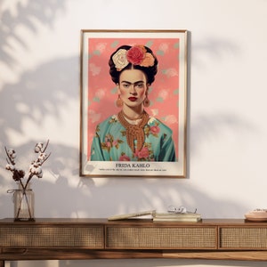 Frida Kahlo Portrait, Frida Kahlos Print, Inspirational Quote, Frida ...