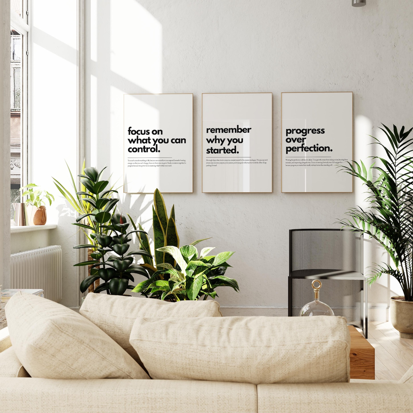 Motivational Poster Set of 3, Uplifting Quote, Positive Vibes ...