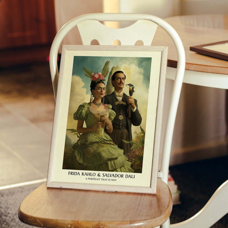 Frida Kahlo and Salvador Dali Portrait Digital Download - Etsy
