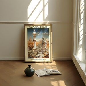 Salvador Dali, Salvador Dali Print, Life is Chess, Surreal Painting ...