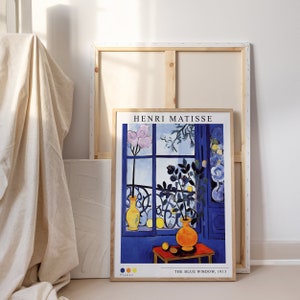Matisse Wall Art, the Blue Window Painting, Henri Matisse Print ...