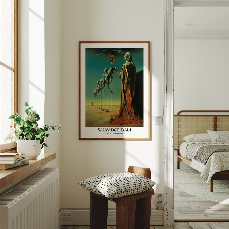 Salvador Dali Knights of Death Poster, Dali Wall Art, Digital Download ...