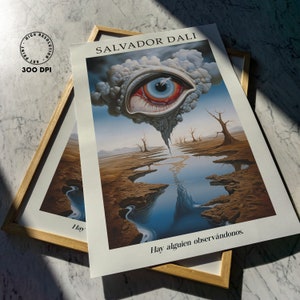 Dali Wall Art Famous Artist Prints, Dali Eye Digital Download, Salvador ...
