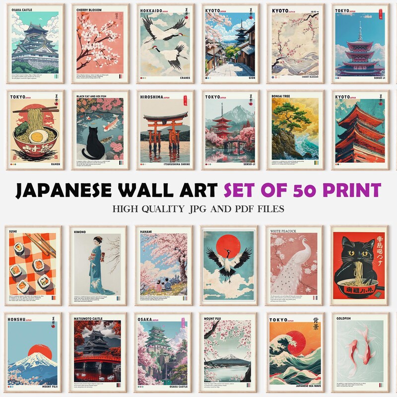 Japanese Wall Art - Etsy