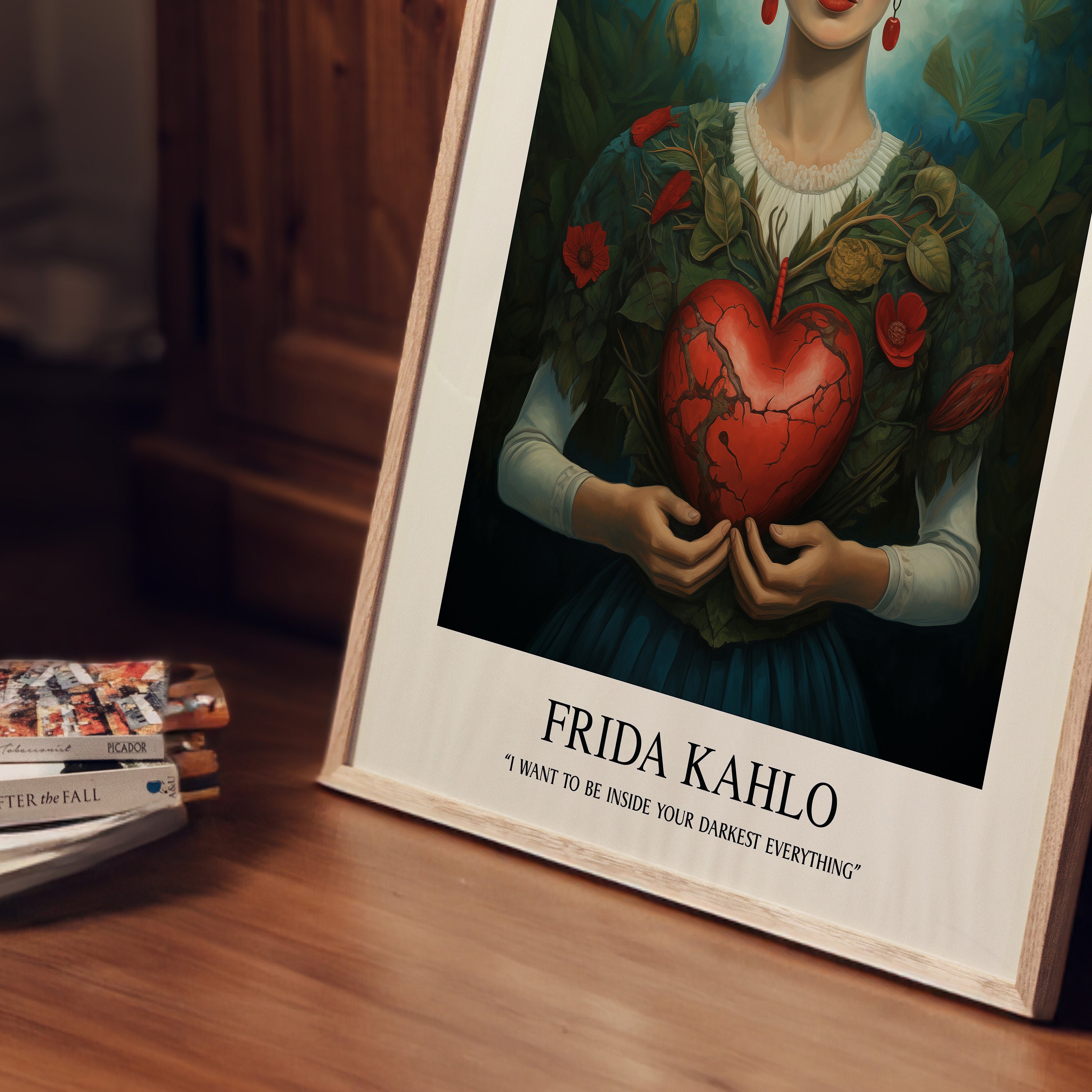 Frida Kahlo Broken Heart Poster, Frida Kahlo Photo, Inspirational Art, Frida Digital Prints - Etsy