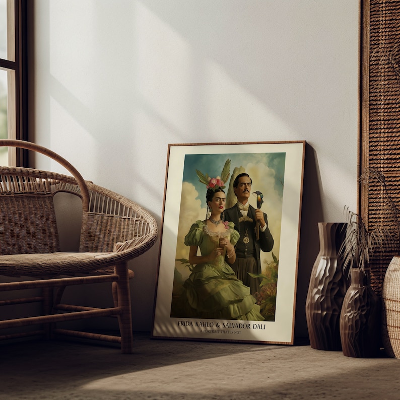 Frida Kahlo and Salvador Dali Portrait Digital Download - Etsy